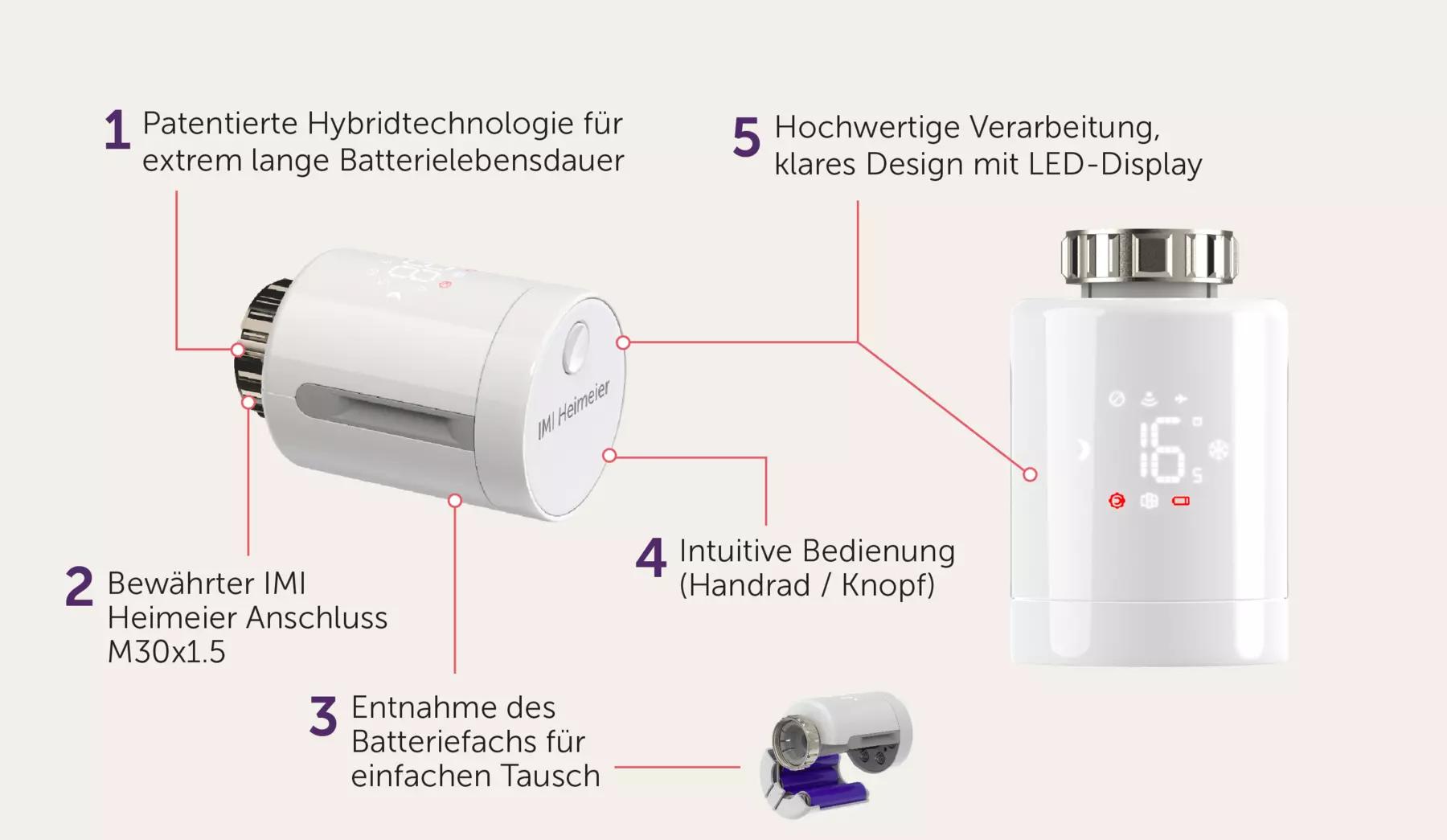 neo-K - Der smarte Thermostatkopf von IMI Heimeier